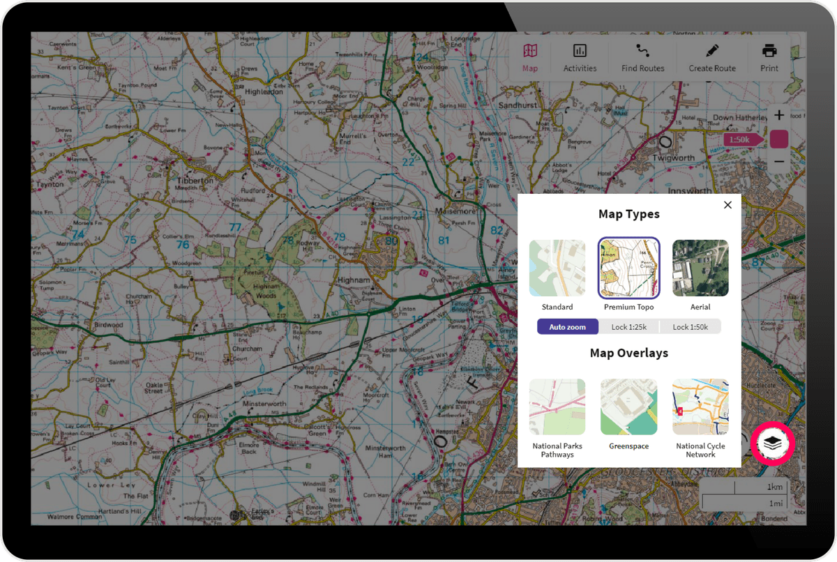 Online maps & routes for walking, cycling and running | OS Maps