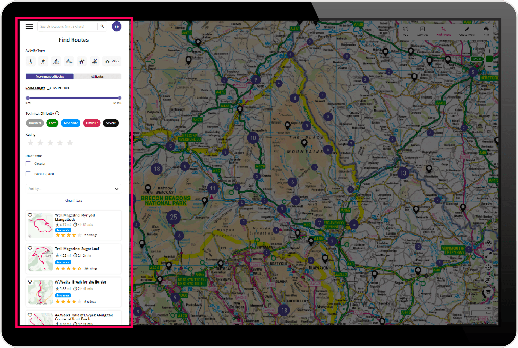 Online maps & routes for walking, cycling and running | OS Maps