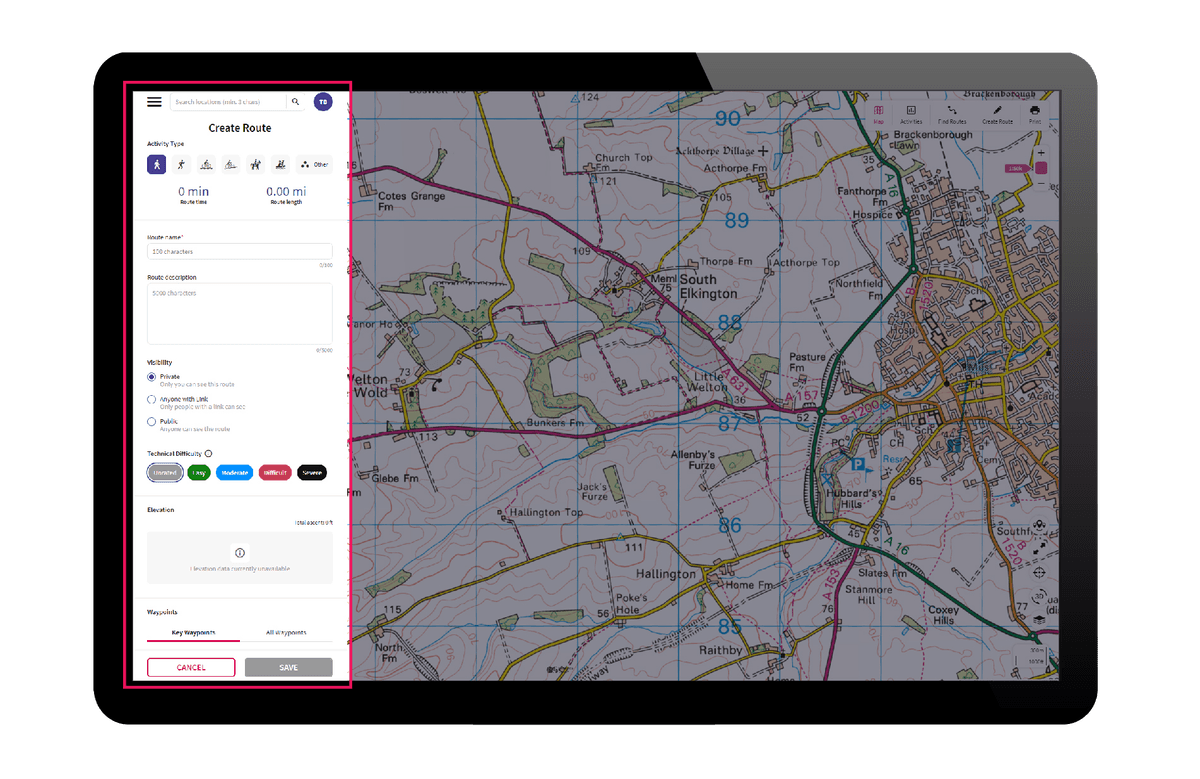 Online maps & routes for walking, cycling and running | OS Maps