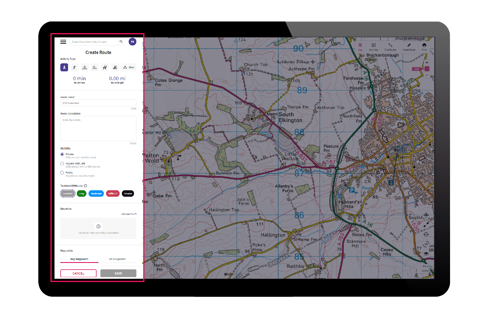 Online maps & routes for walking, cycling and running | OS Maps