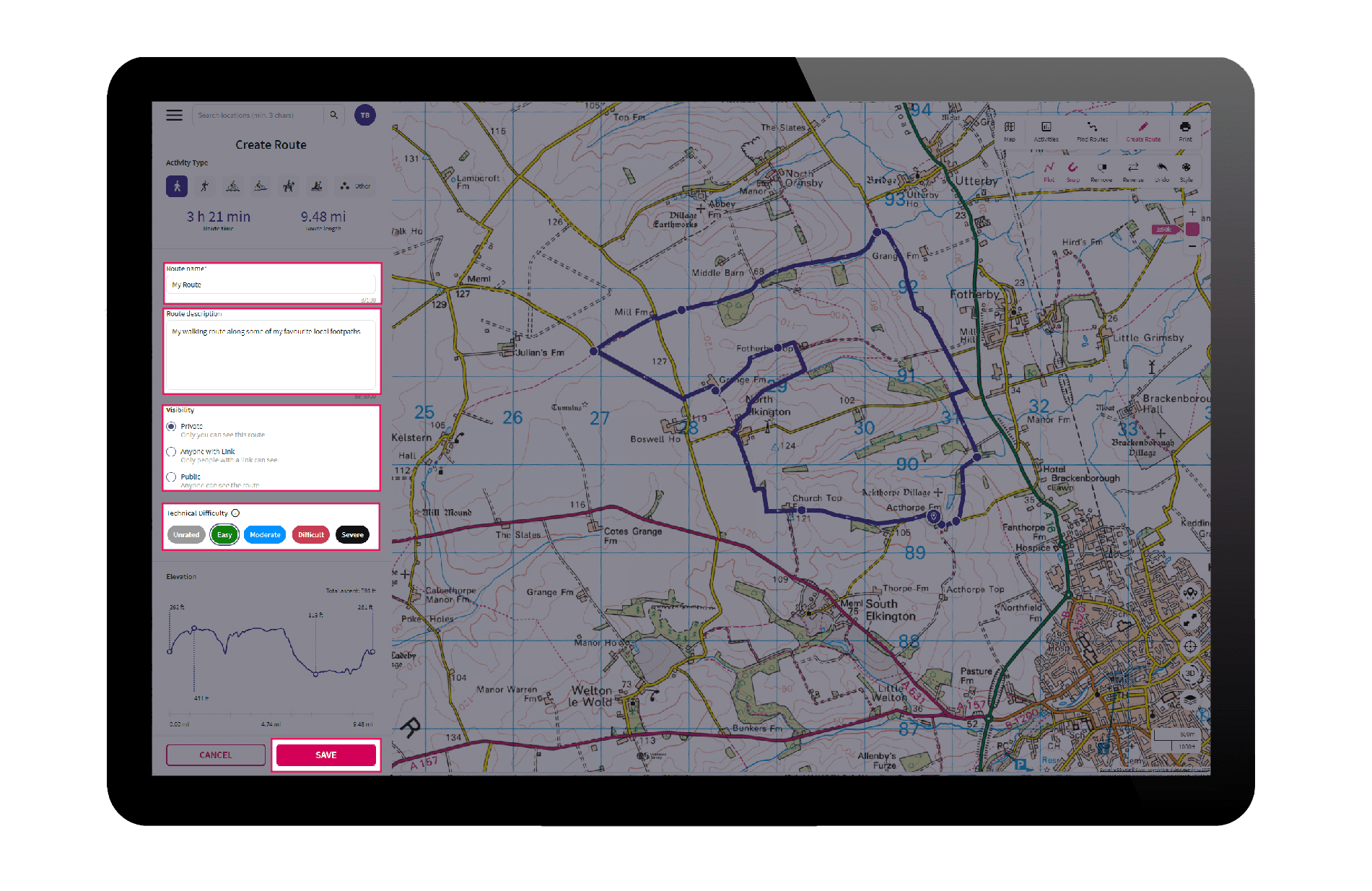 Online maps & routes for walking, cycling and running | OS Maps