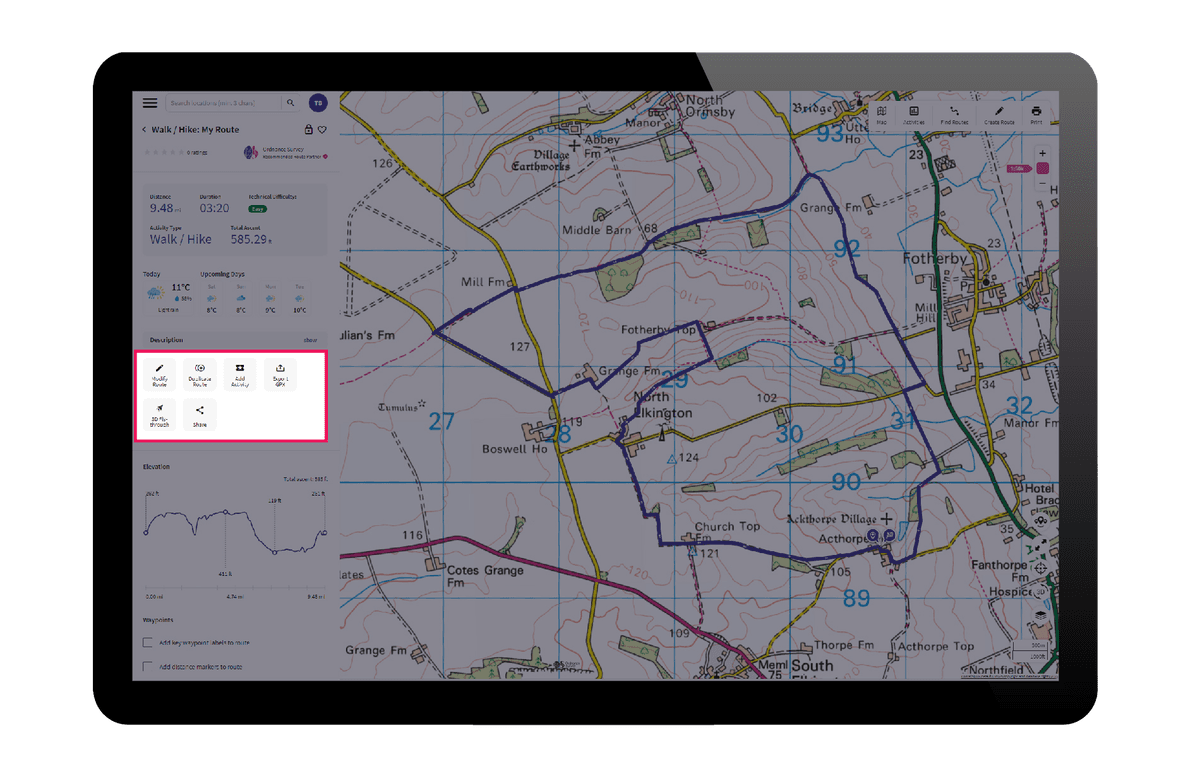 Online maps & routes for walking, cycling and running | OS Maps