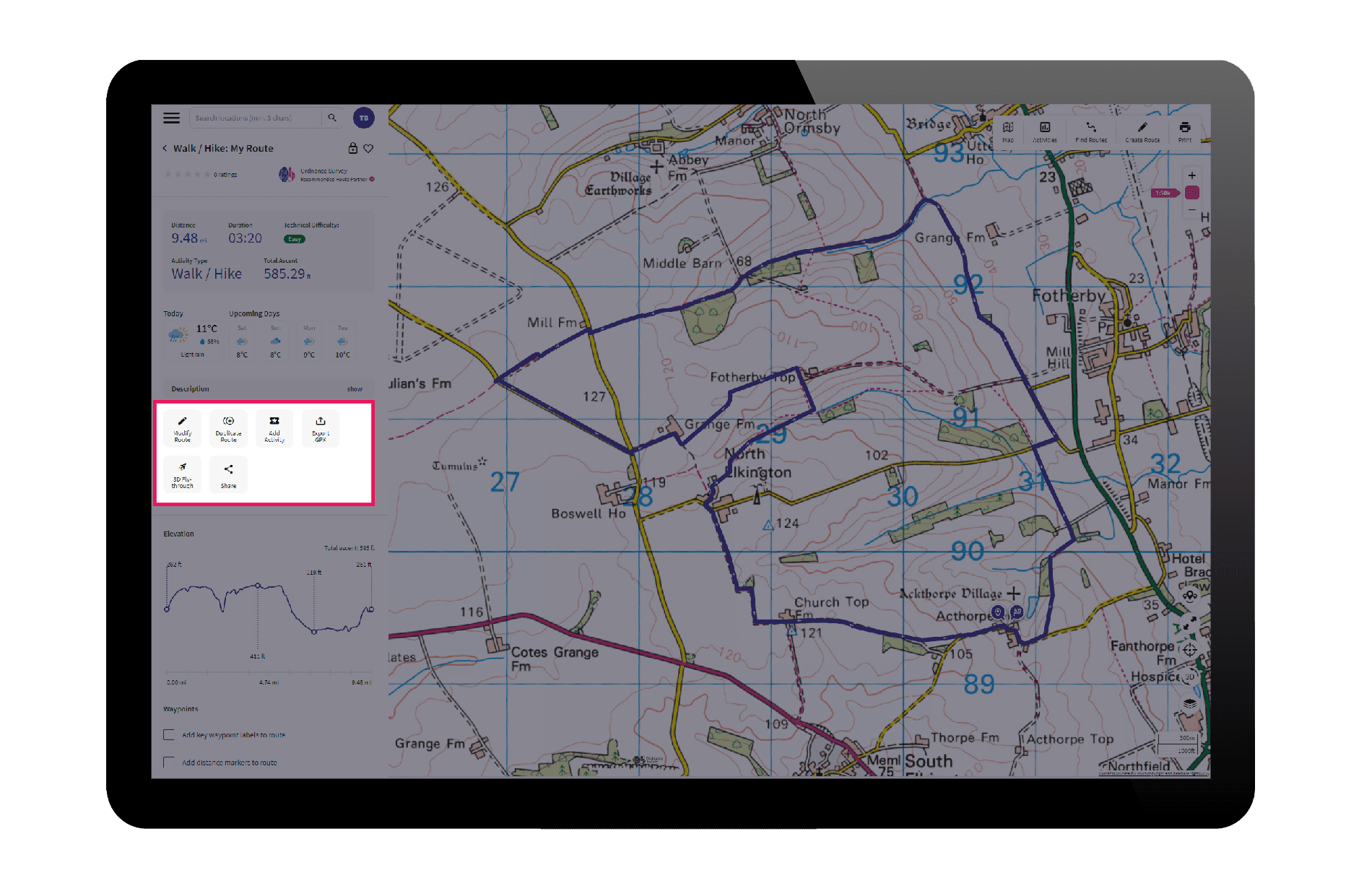 Online maps & routes for walking, cycling and running | OS Maps