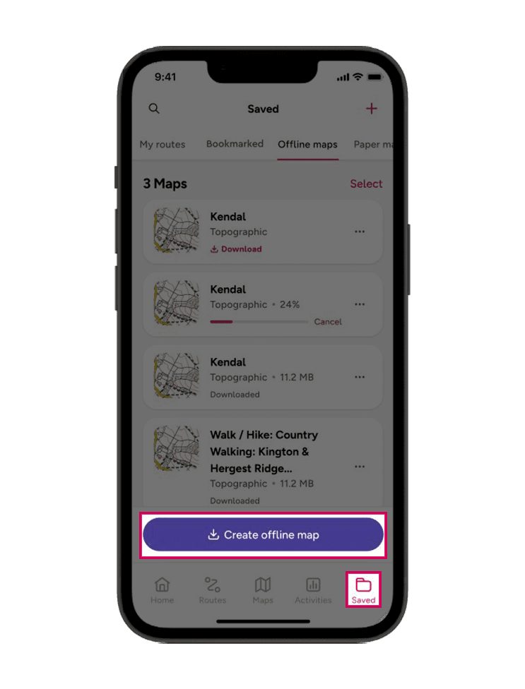 Downloading Maps | Use OS Maps Offline