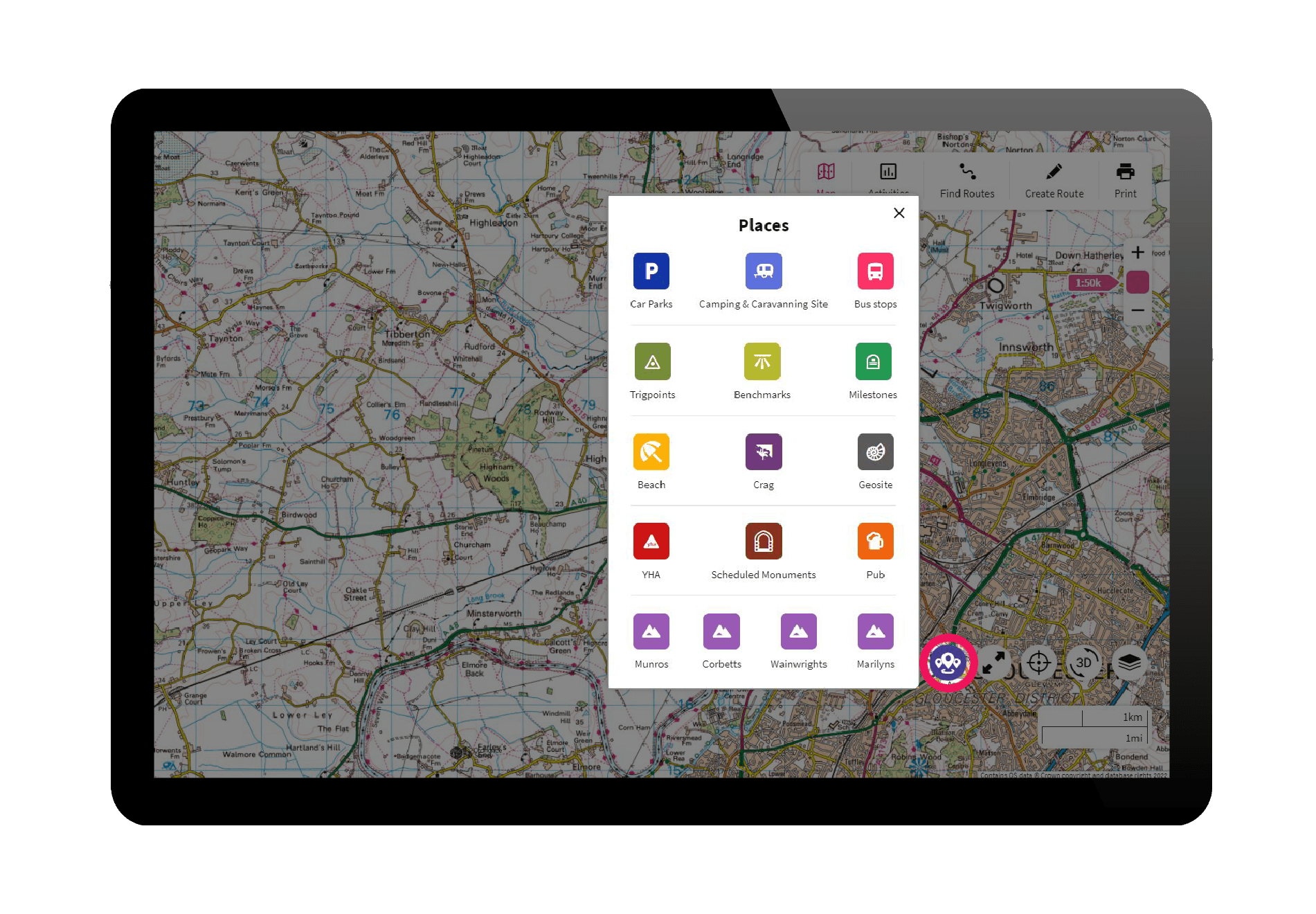Online maps & routes for walking, cycling and running | OS Maps