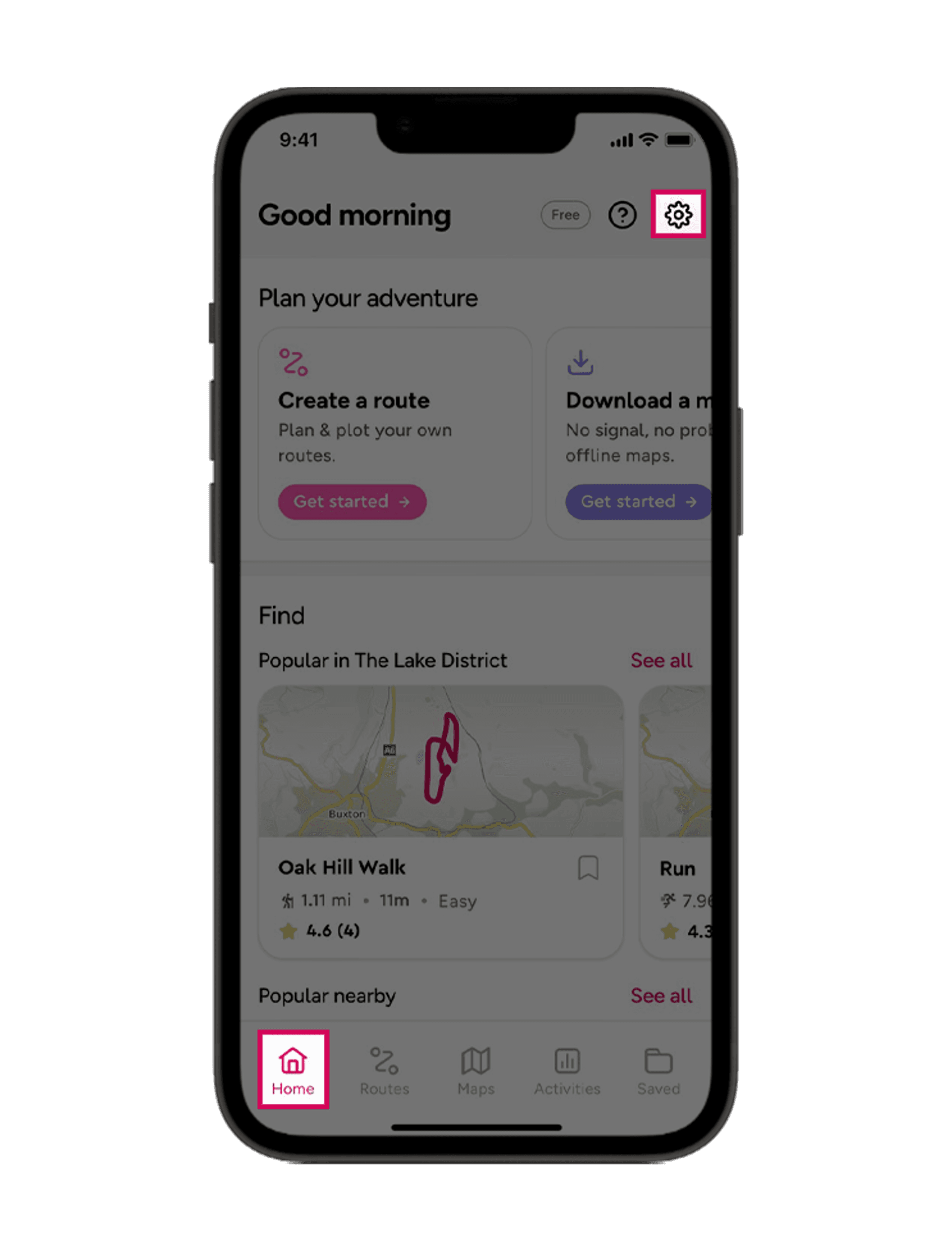 Online maps & routes for walking, cycling and running | OS Maps