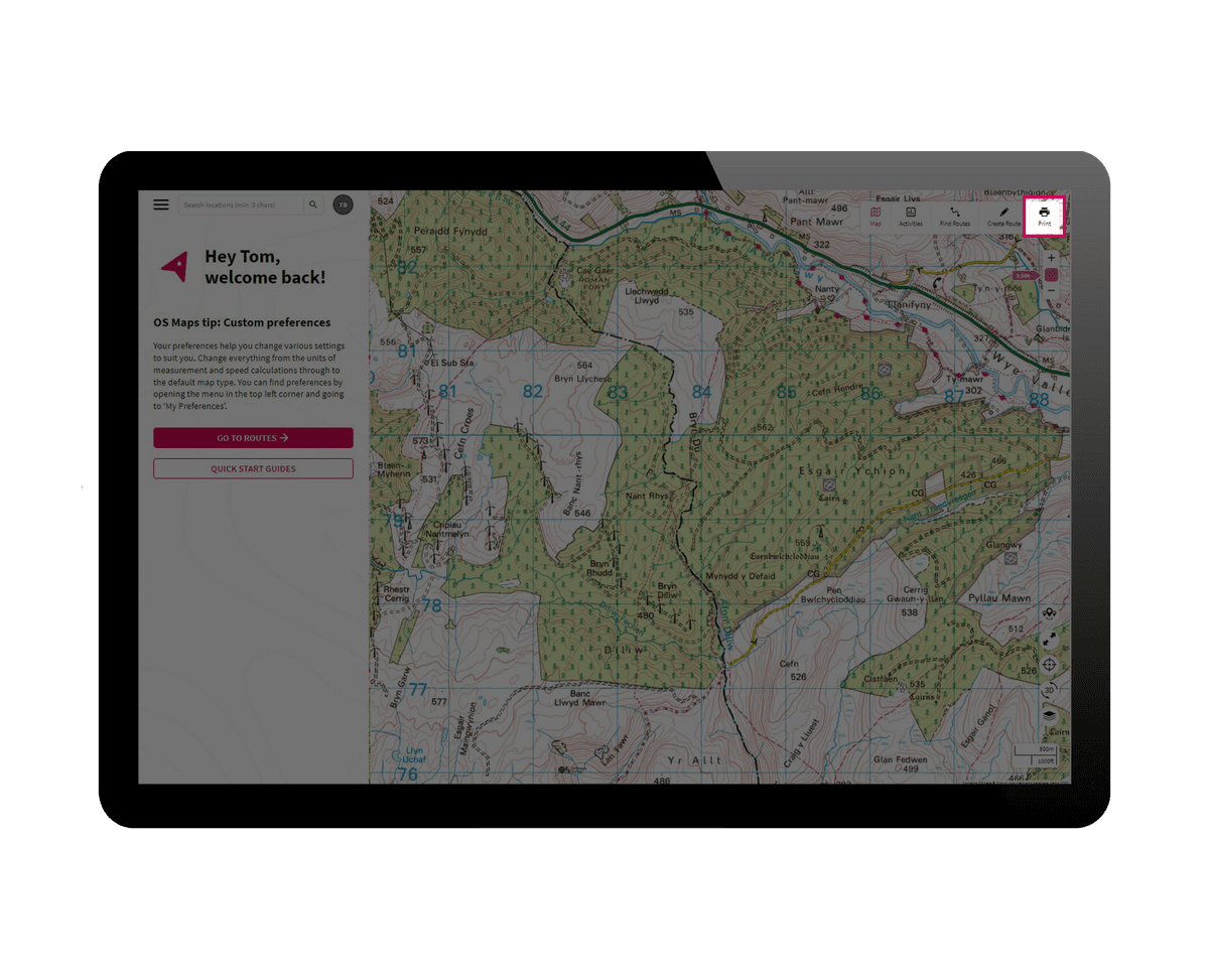 Online maps & routes for walking, cycling and running | OS Maps
