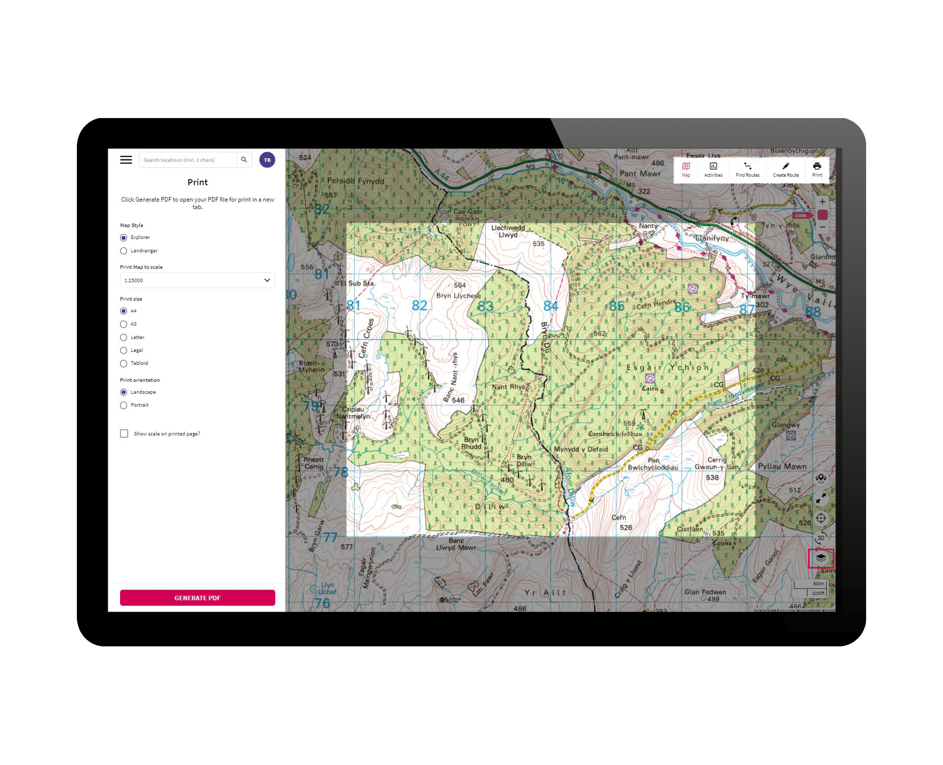 Online maps & routes for walking, cycling and running | OS Maps