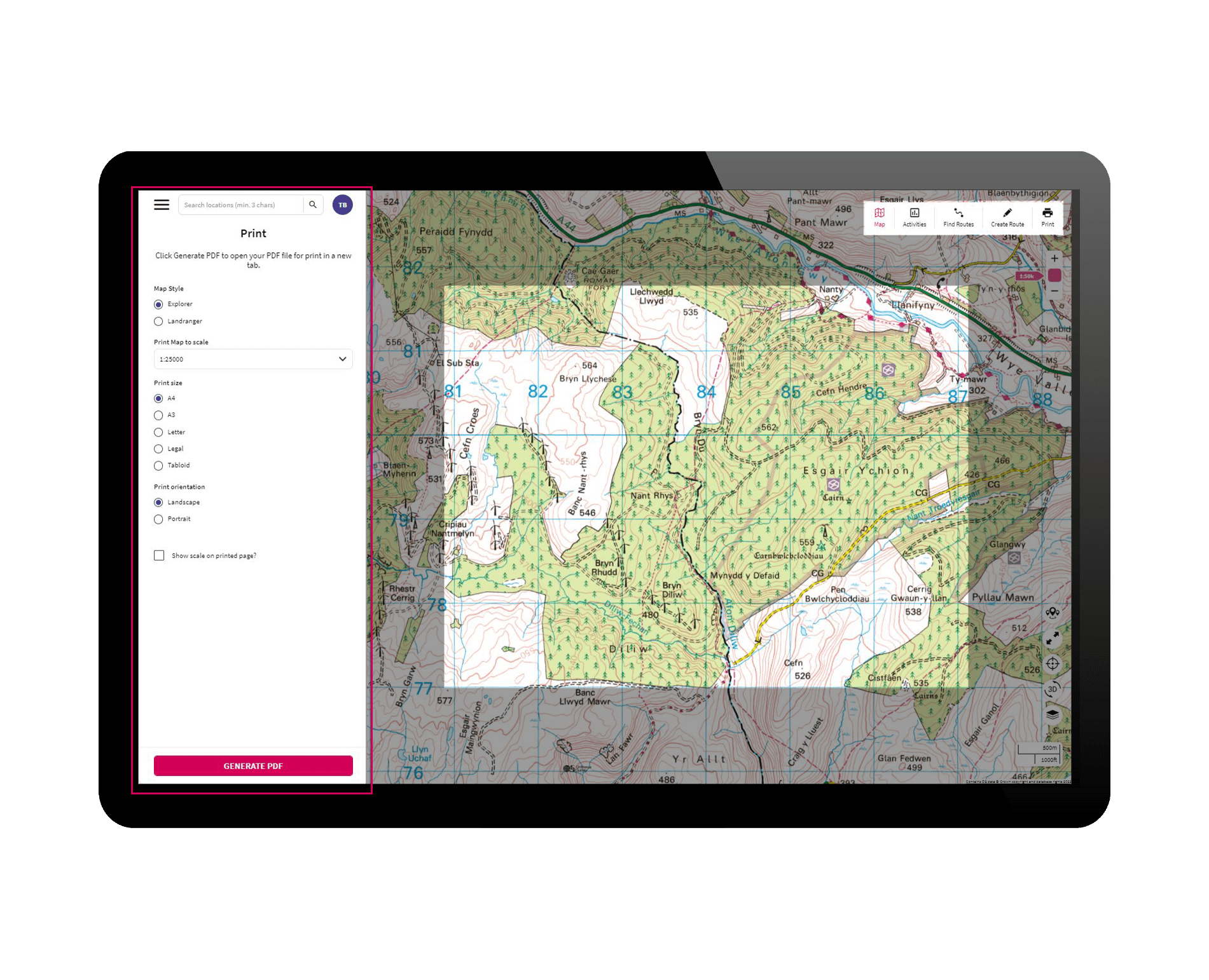 Online maps & routes for walking, cycling and running | OS Maps