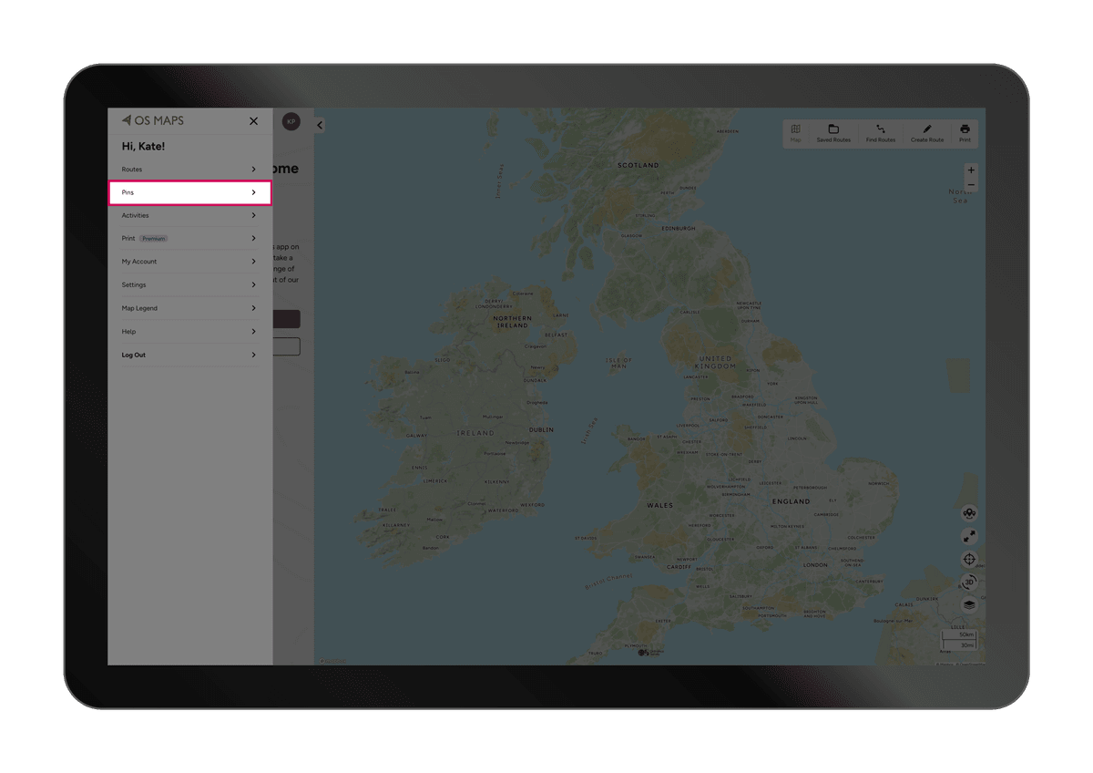 Online maps & routes for walking, cycling and running | OS Maps