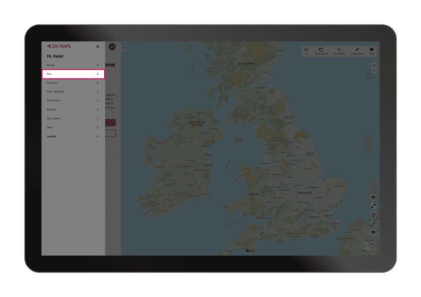 Online maps & routes for walking, cycling and running | OS Maps