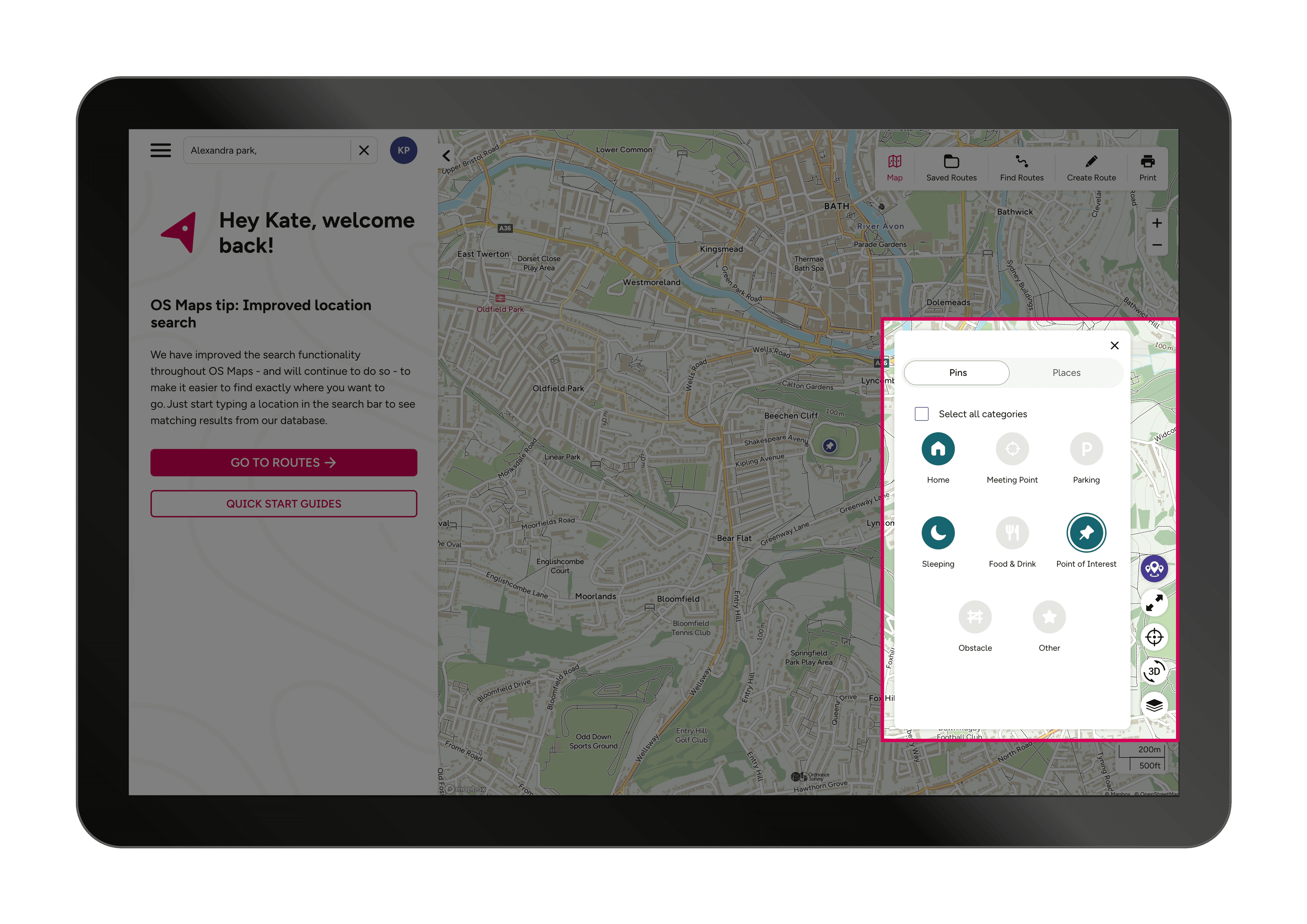 Online maps & routes for walking, cycling and running | OS Maps